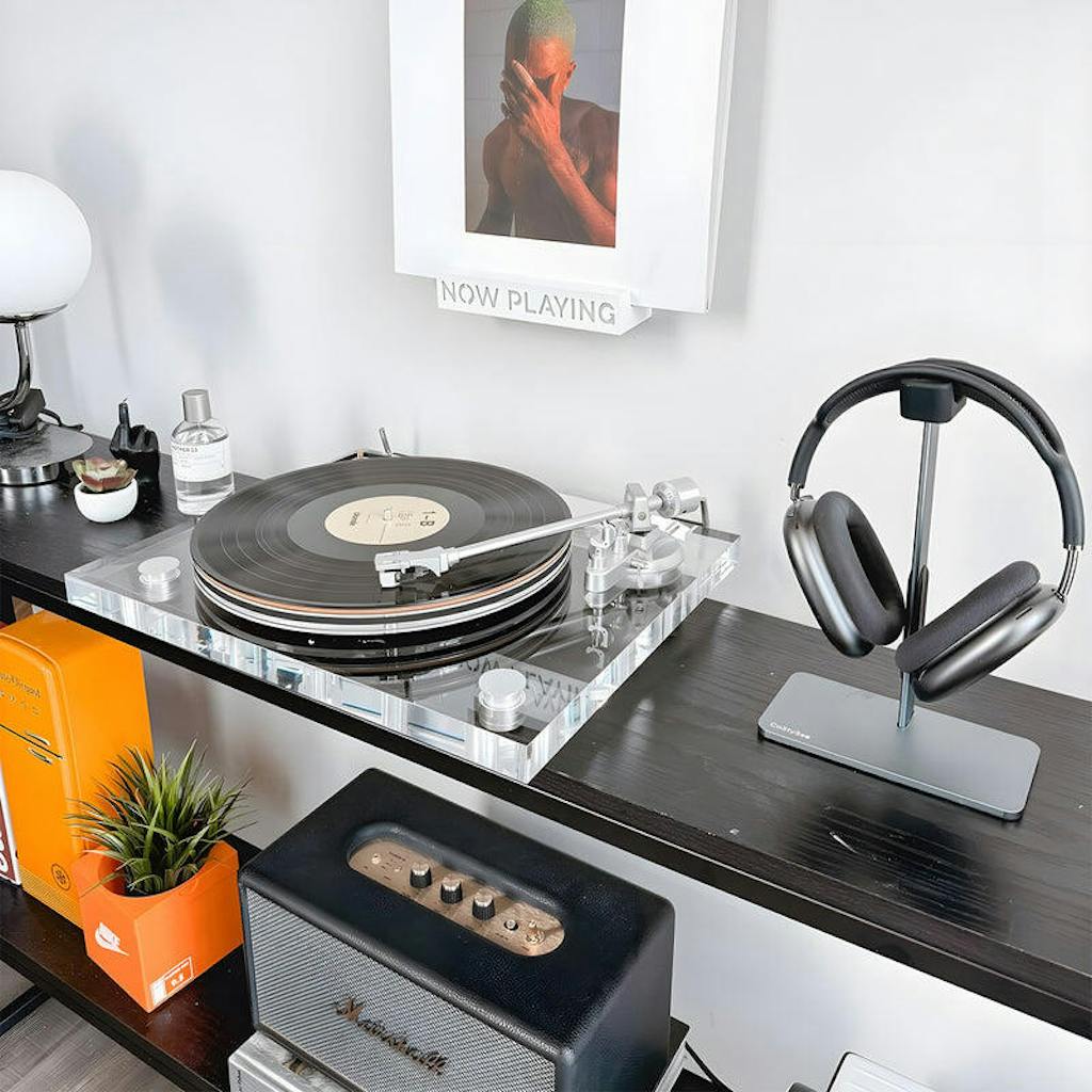 High Fidelity Transparent Bluetooth Out Turntable with ATN3600L Stylus ...