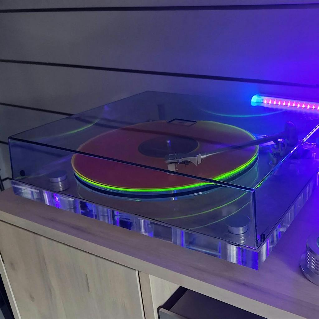 High Fidelity Transparent Bluetooth Out Turntable with ATN3600L Stylus ...