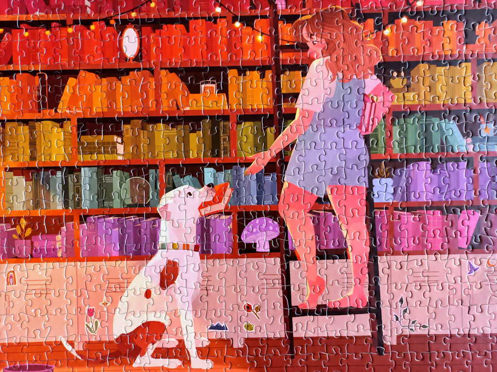Rainbow Library Jigsaw Puzzle (1000 Pieces) – Reverie Puzzles