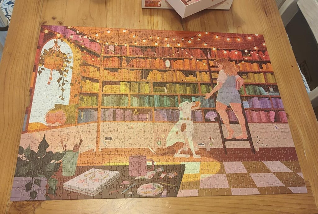 Rainbow Library Jigsaw Puzzle (1000 Pieces) – Reverie Puzzles