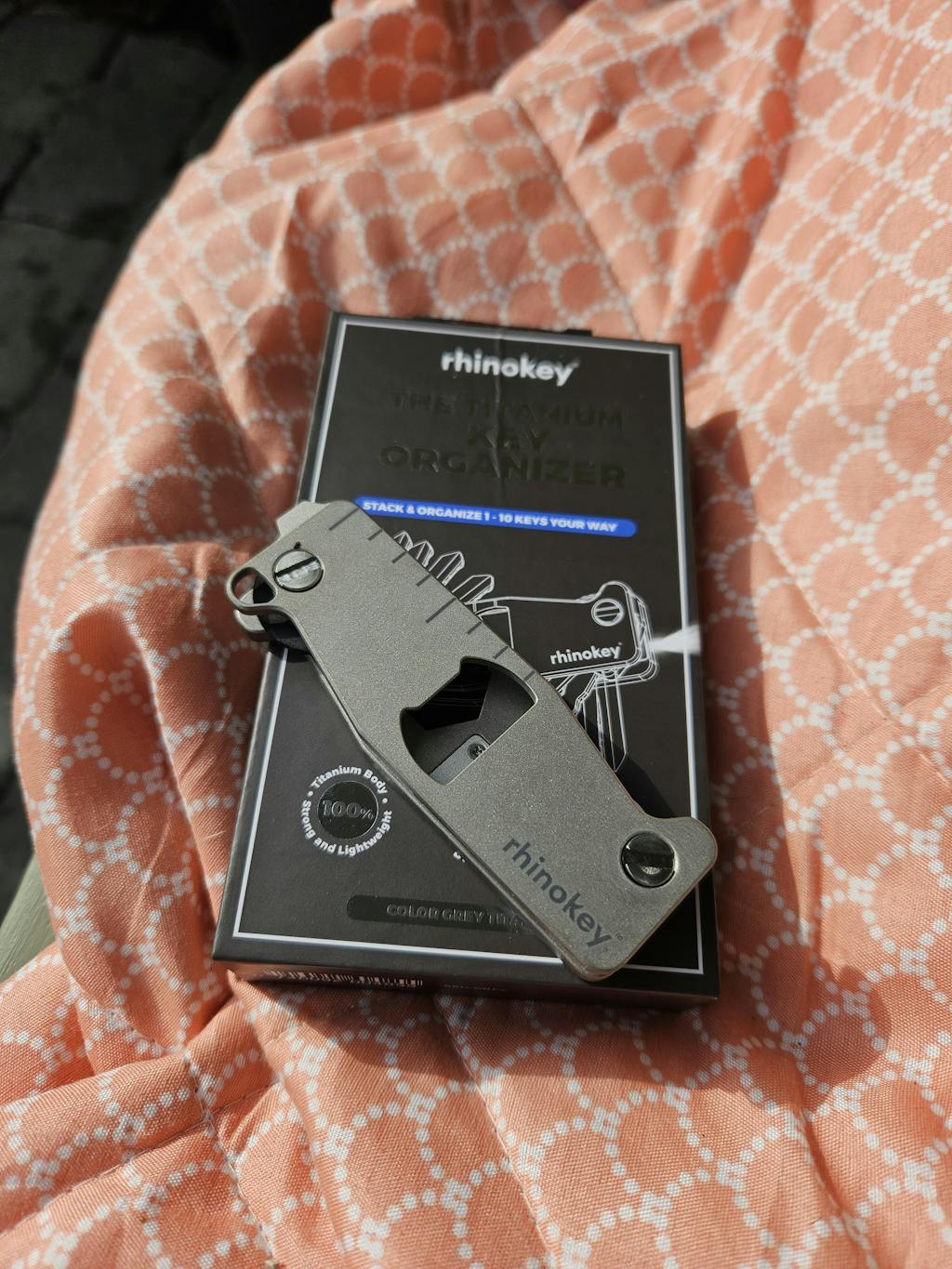 Rhinokey® - #1 Titanium sleutelorganizer, multitools en licht