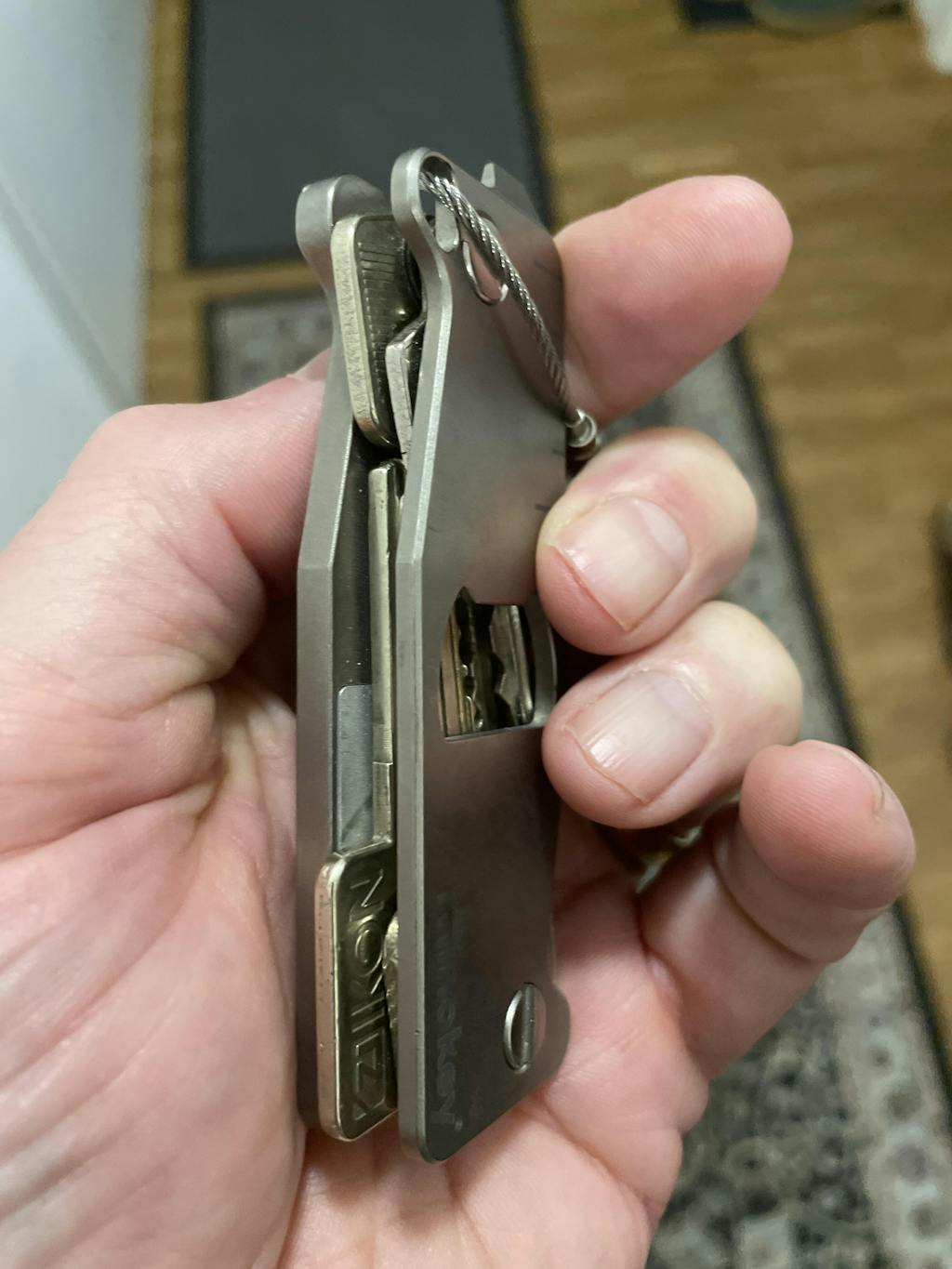 Rhinokey® - #1 Titanium sleutelorganizer, multitools en licht