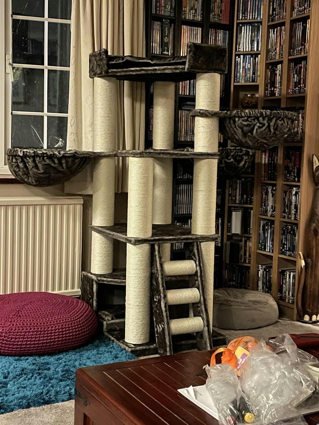 Cat Tree for large cats Big Cat Palace (Light Grey) - CatTreeKing USA