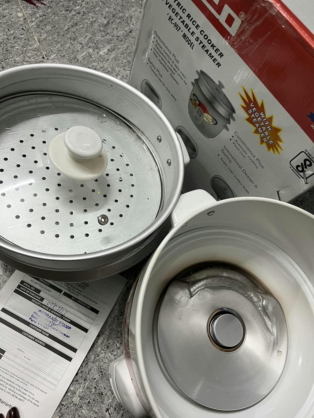 Rico Electric Rice Cooker 1.8 Litres RC907 (White)– Rico India