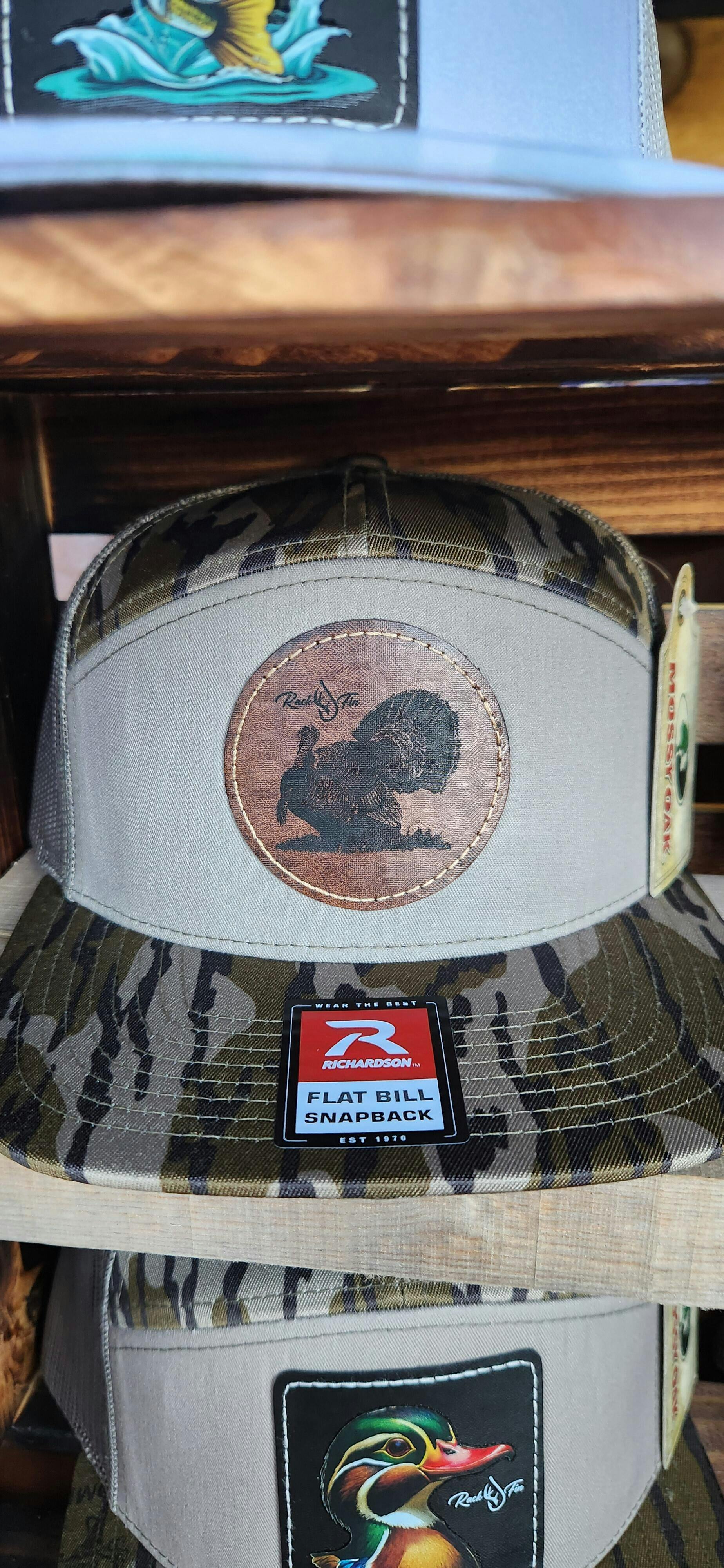 Richardson 168P Camo 7-Panel Snapback Trucker Hat - Seven-Panel Trucker ...