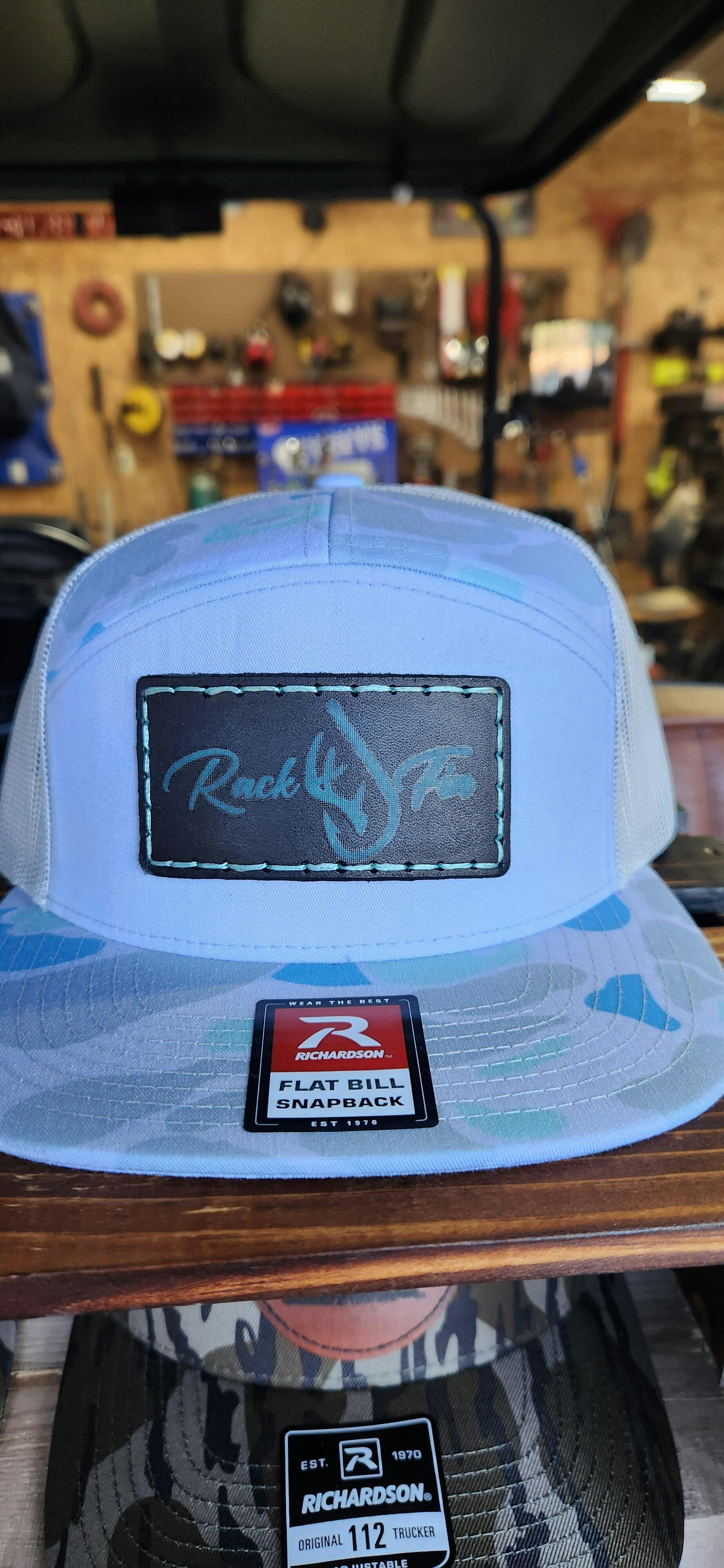 Richardson 168P Camo 7-Panel Snapback Trucker Hat - Seven-Panel Trucker ...