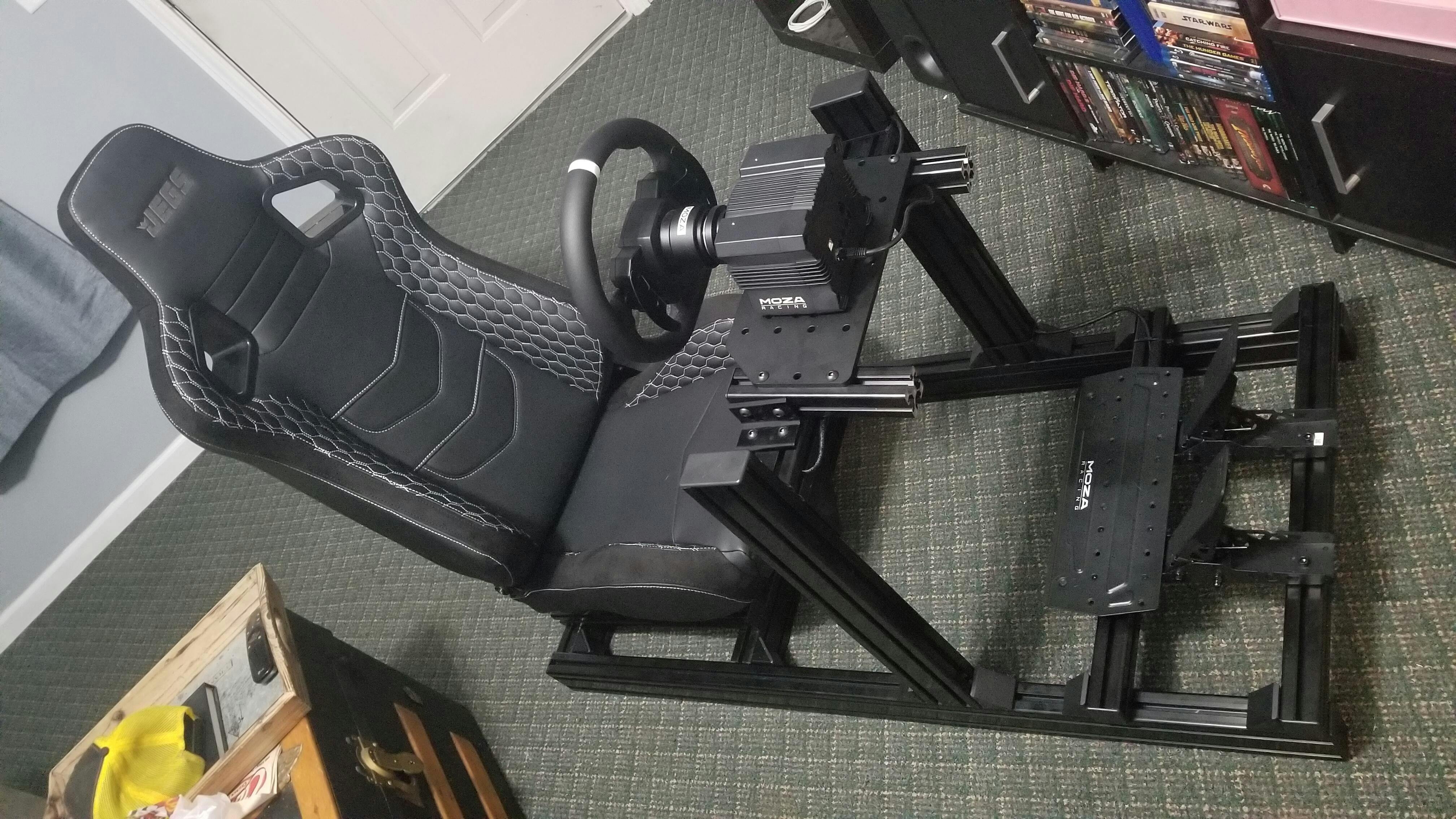 RigMetal Basic Sim Cockpit - BLACK