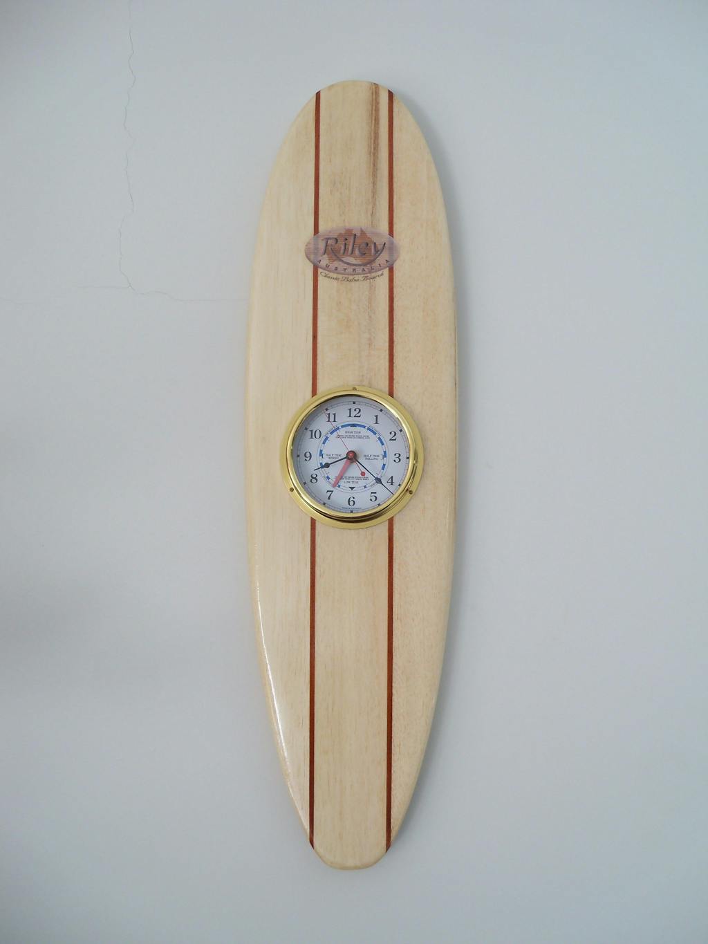 Tide and Time balsa surfboard clock – Riley Balsa Wood Surfboards