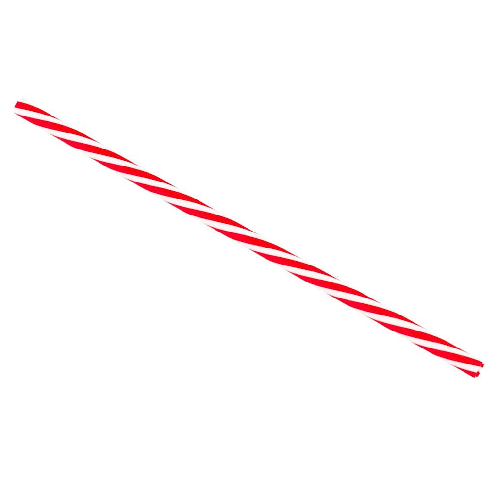 Red Stripe Reusable Plastic Drinking Straws - Pack of 10 - By Rink ...
