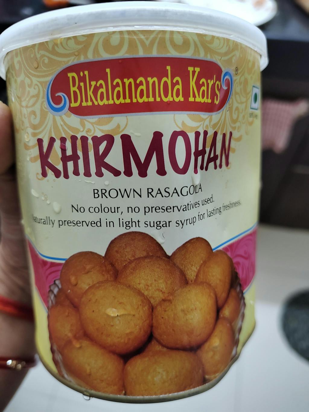 Bikalananda Kar Khirmohan sweet .Also known as Brown Rasgulla|Ritikart