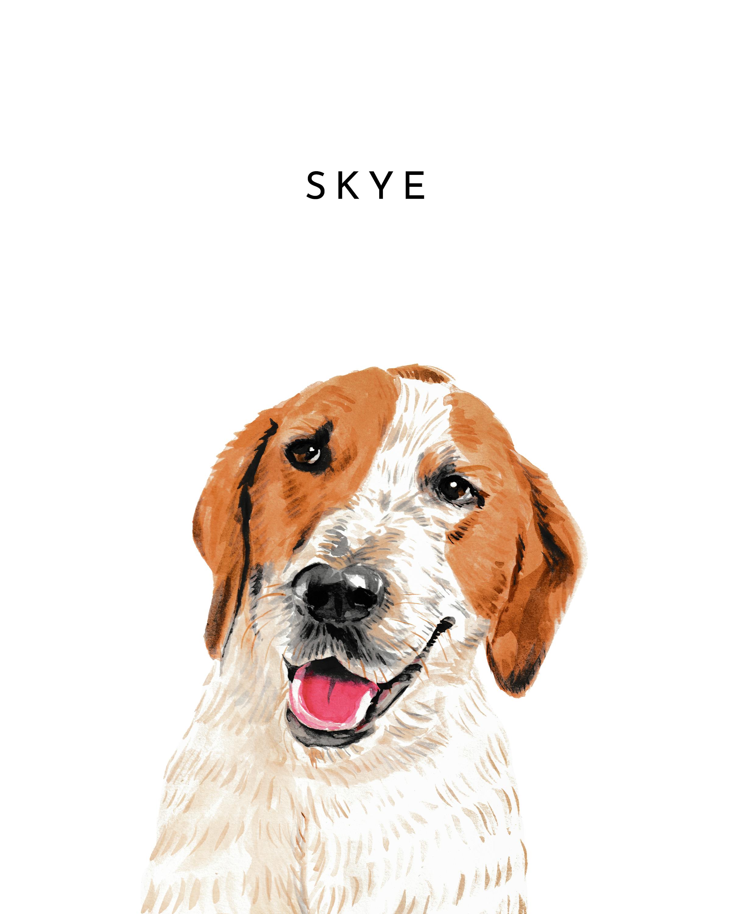 Custom Watercolor Pet Portrait Print | Hand-painted by Talented Artists ...