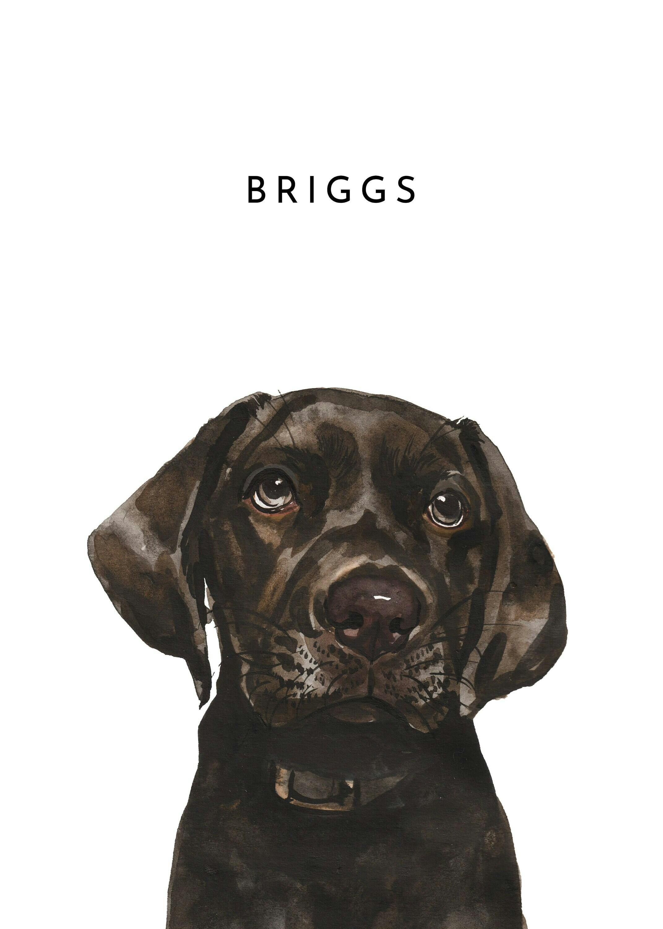 Custom Watercolor Pet Portrait Print | Hand-painted by Talented Artists ...