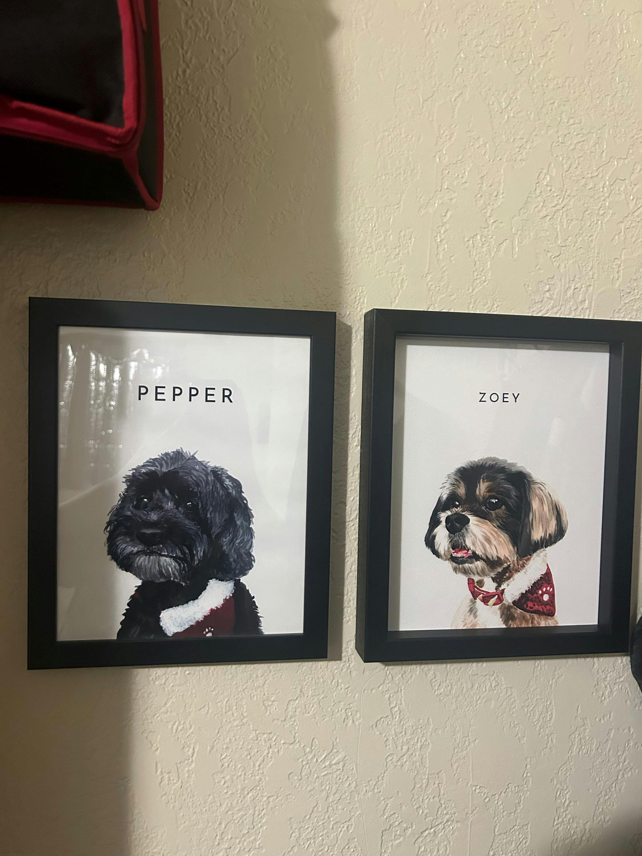 Custom Watercolor Pet Portrait Print | Hand-painted by Talented Artists ...