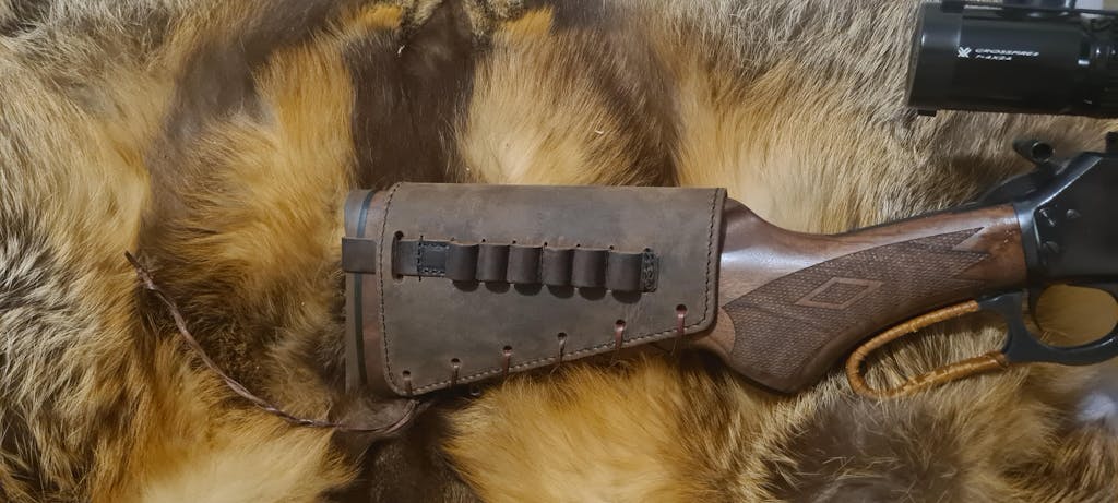 Leather Rifle Butt Stock Wrap