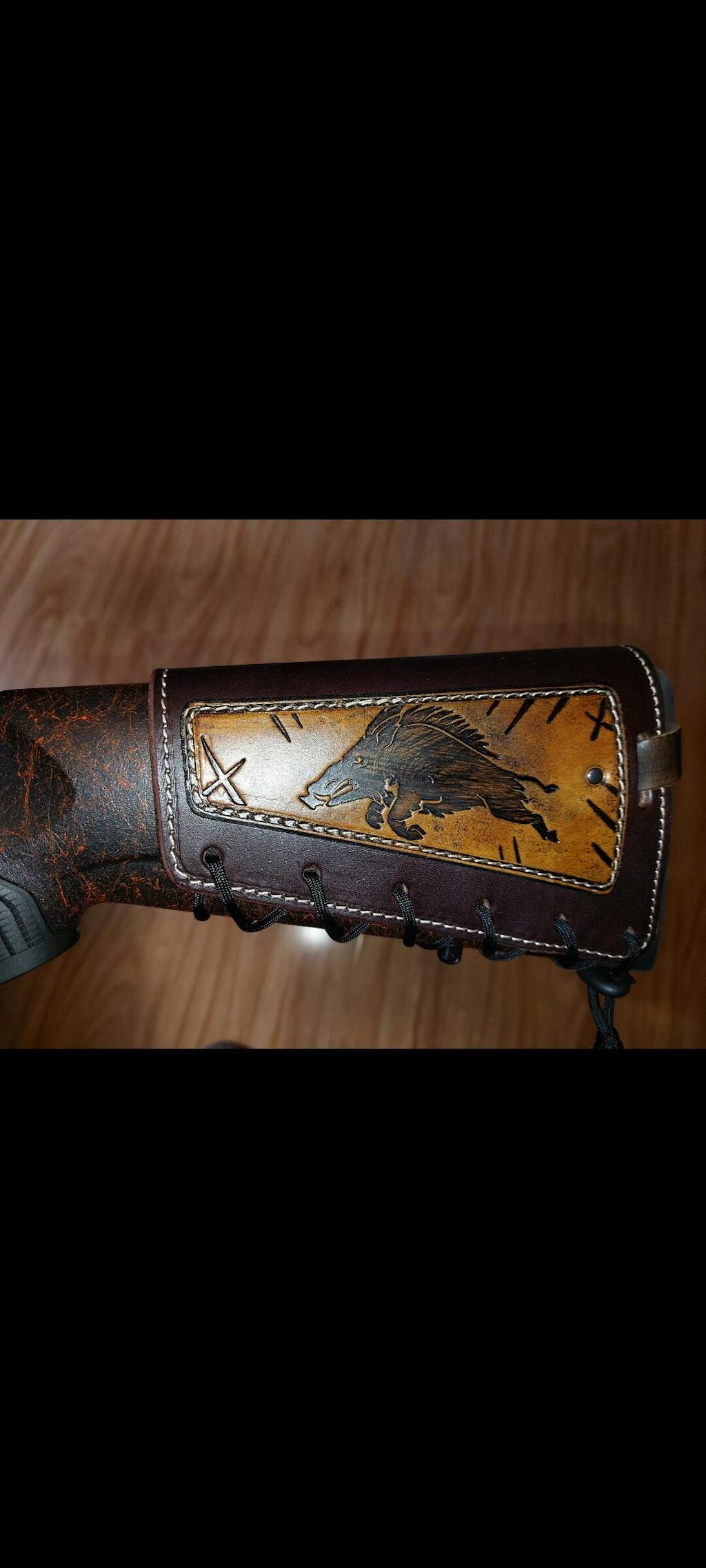 Leather Rifle Butt Stock Wrap