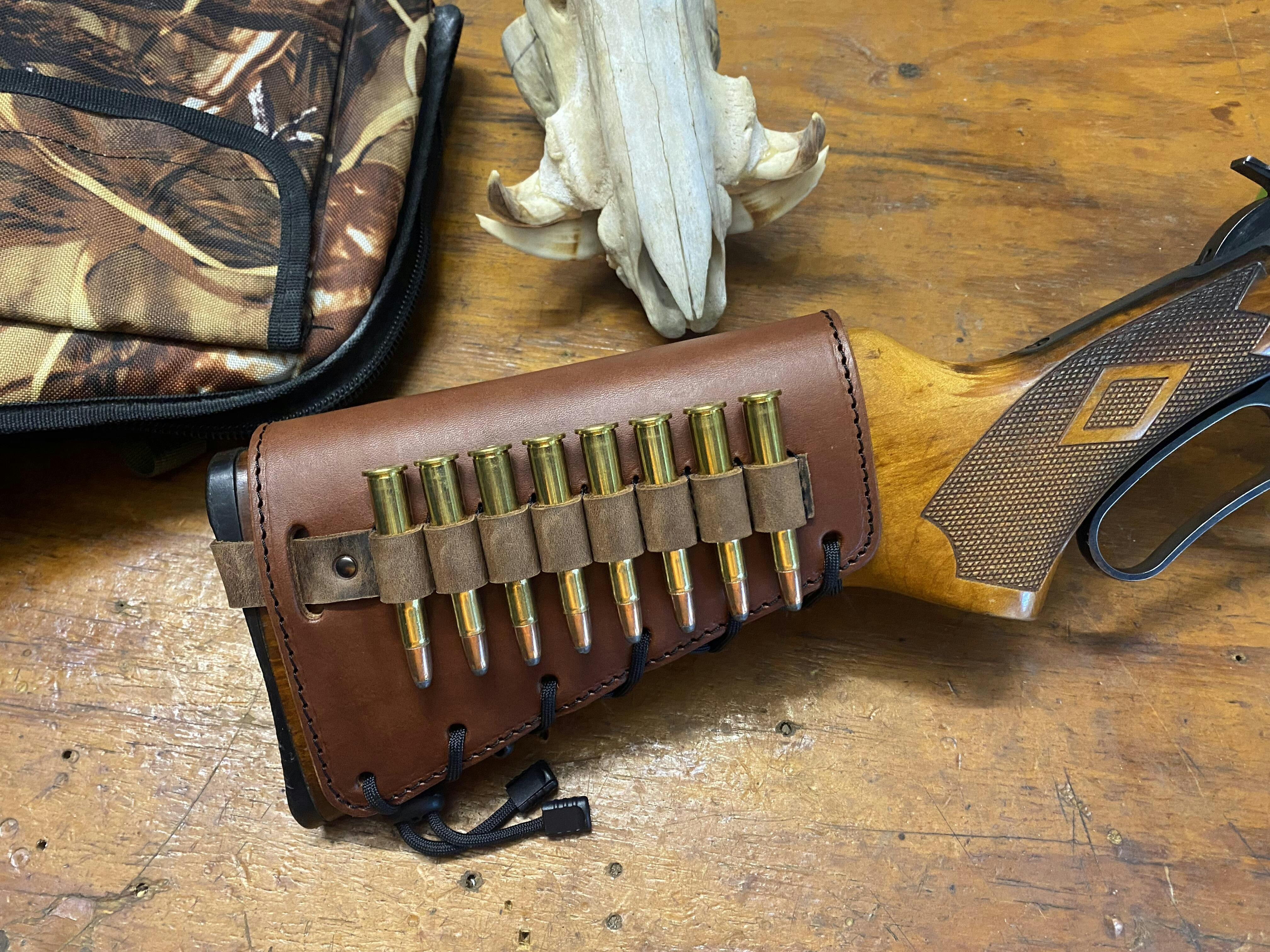 Leather Rifle Butt Stock Wrap