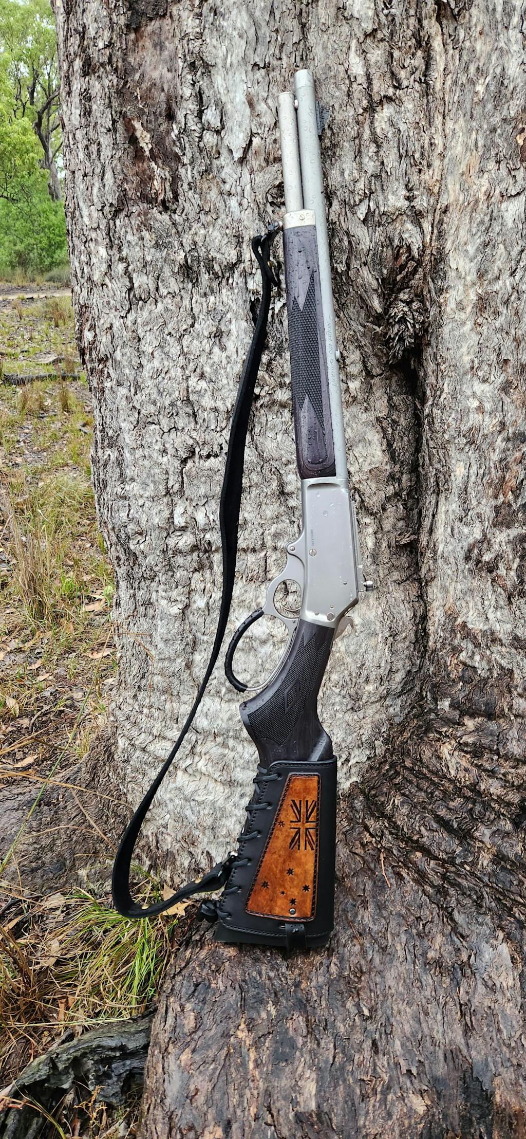 Leather Rifle Butt Stock Wrap