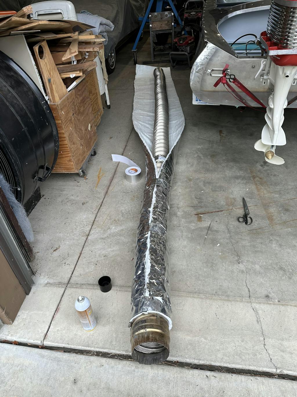 Chimney Liner Flue Pipe Blanket Wrap Insulation Kits - Pour-Down ...