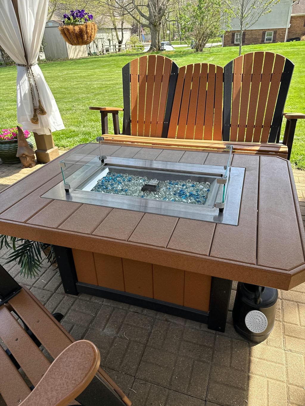 Outdoor Bar Bench With Back | Perfect Choice Poly Furniture | – Rocking ...