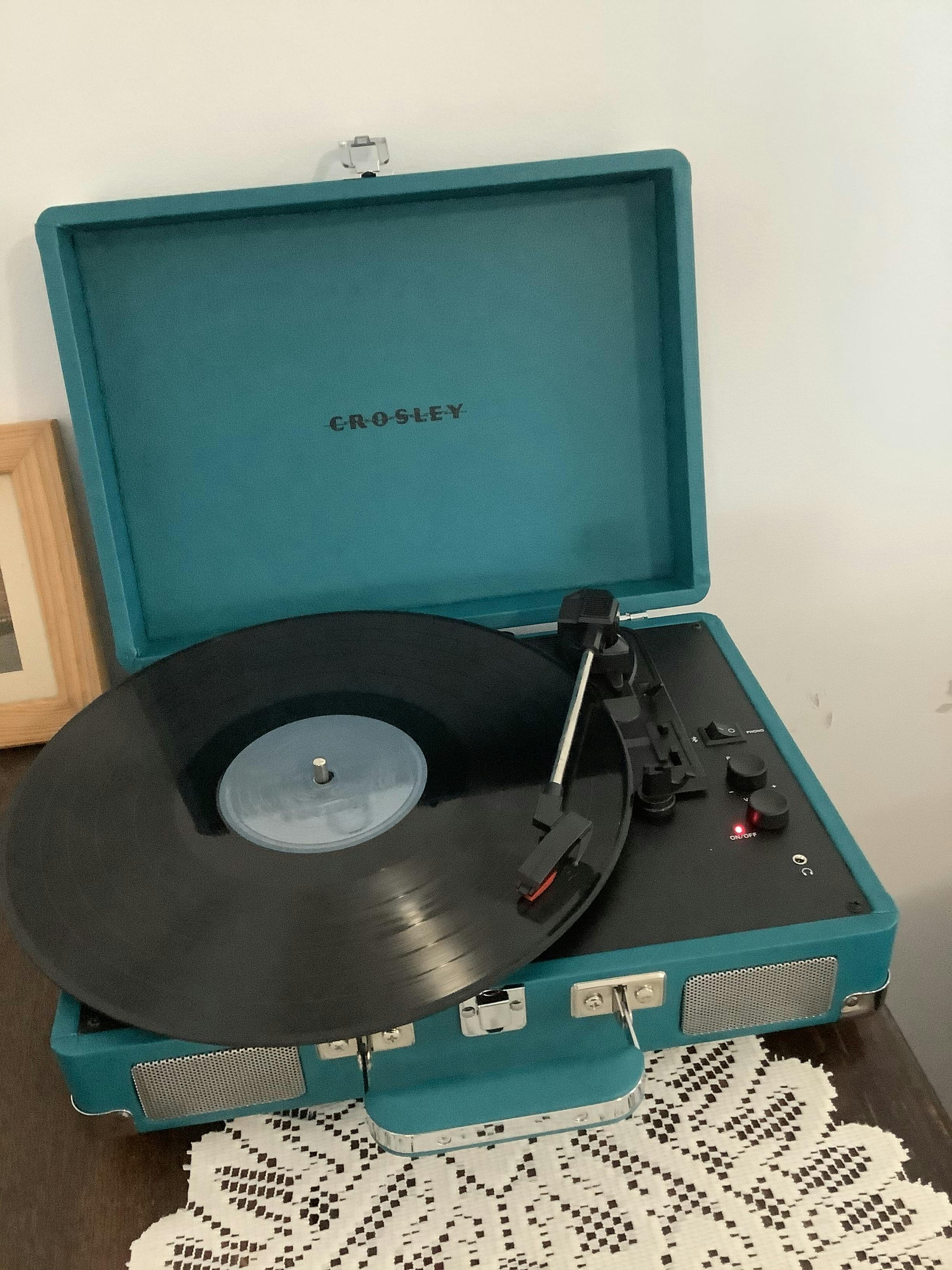 Buy Crosley Cruiser Turntable + Bonus Crate - Teal Online | Rockit ...