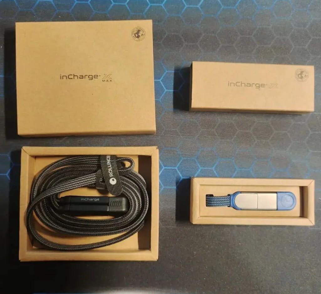 Rolling Square inCharge® X | Keyring multi charging cable | 6 different ...