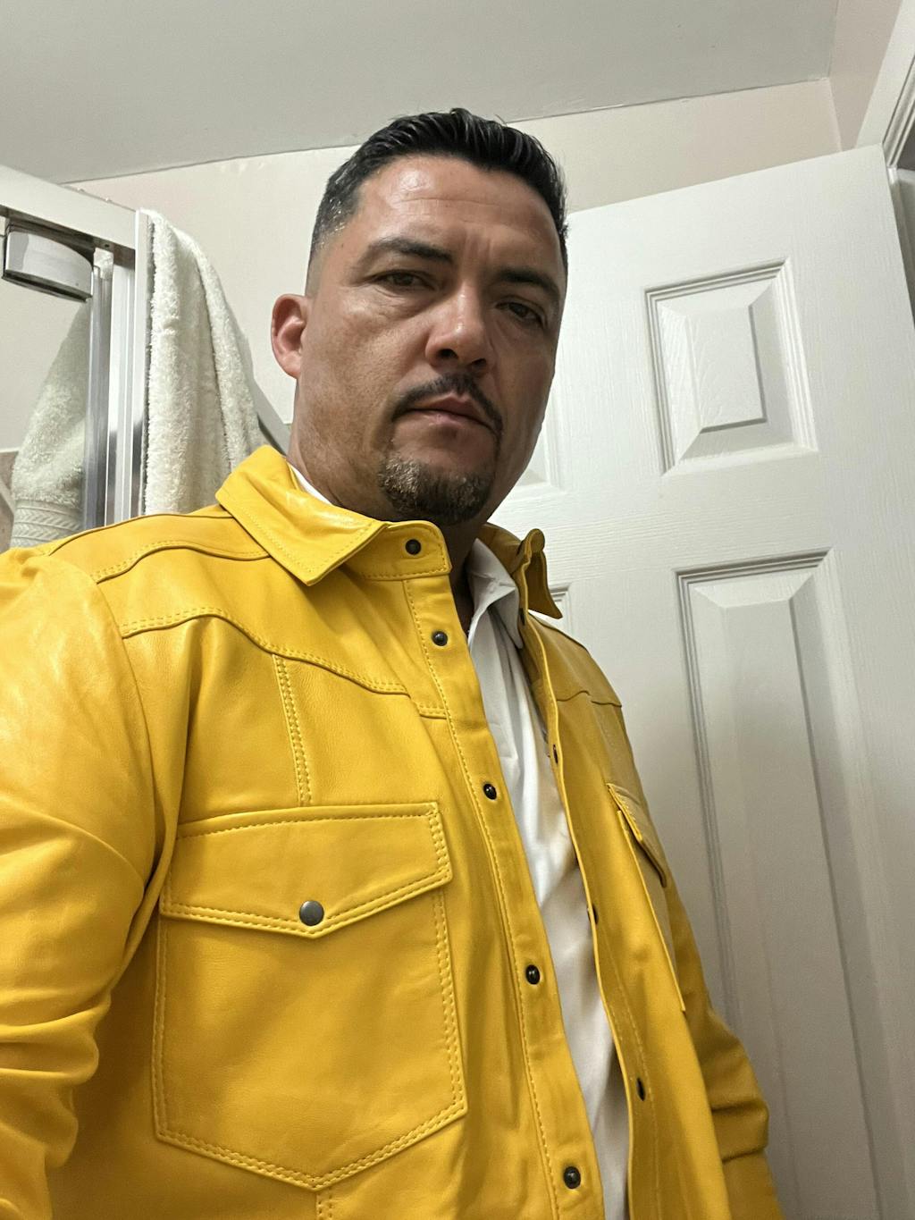 Genuine Lambskin Leather Shirt - Wine - Ron Tomson