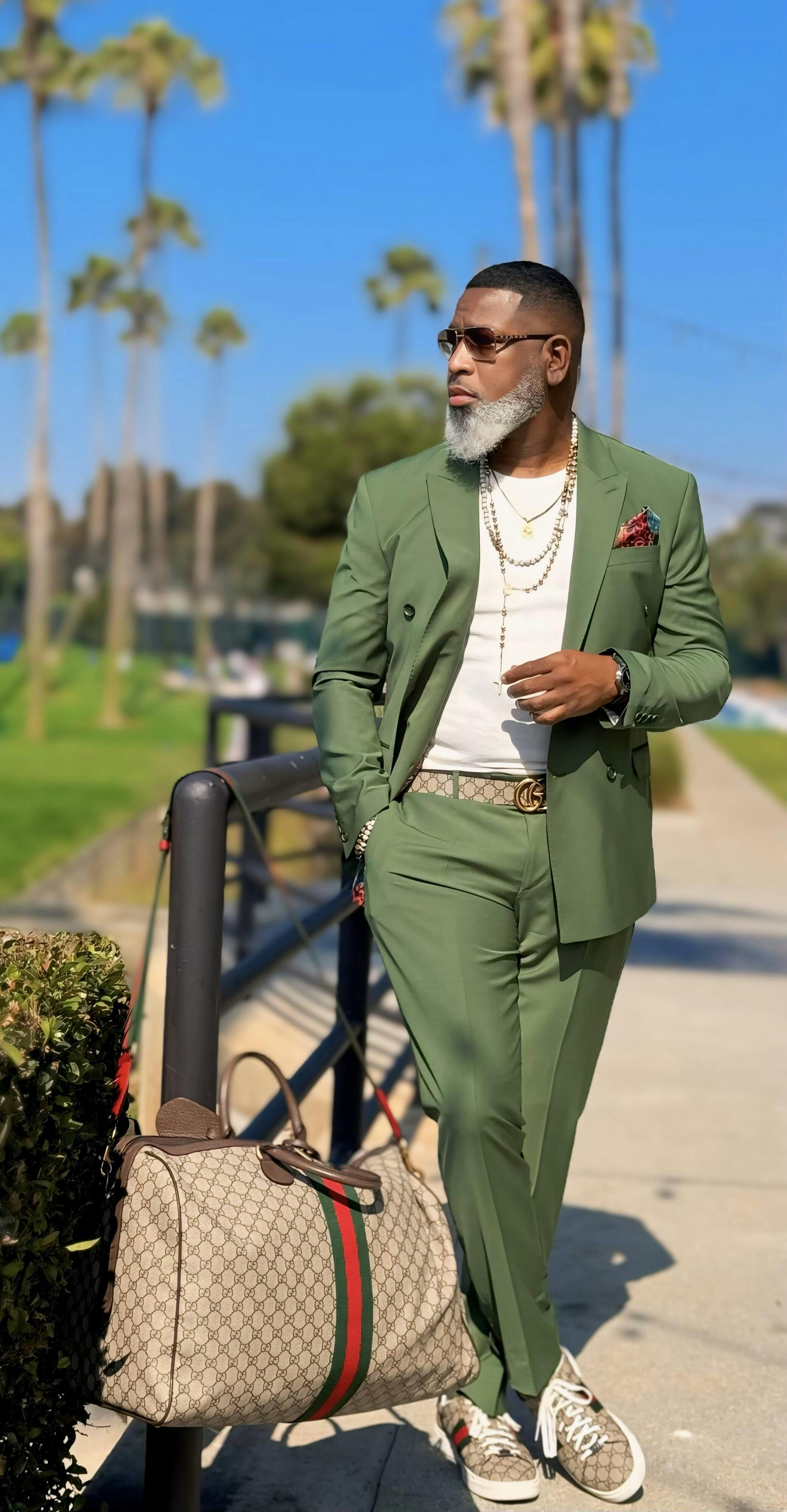 Super 120S Merino Wool Double Breasted Suit - Smoke Grey - Ron Tomson