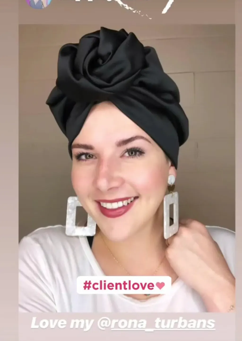 Black Flower turban – Rona Hand Made Turbans