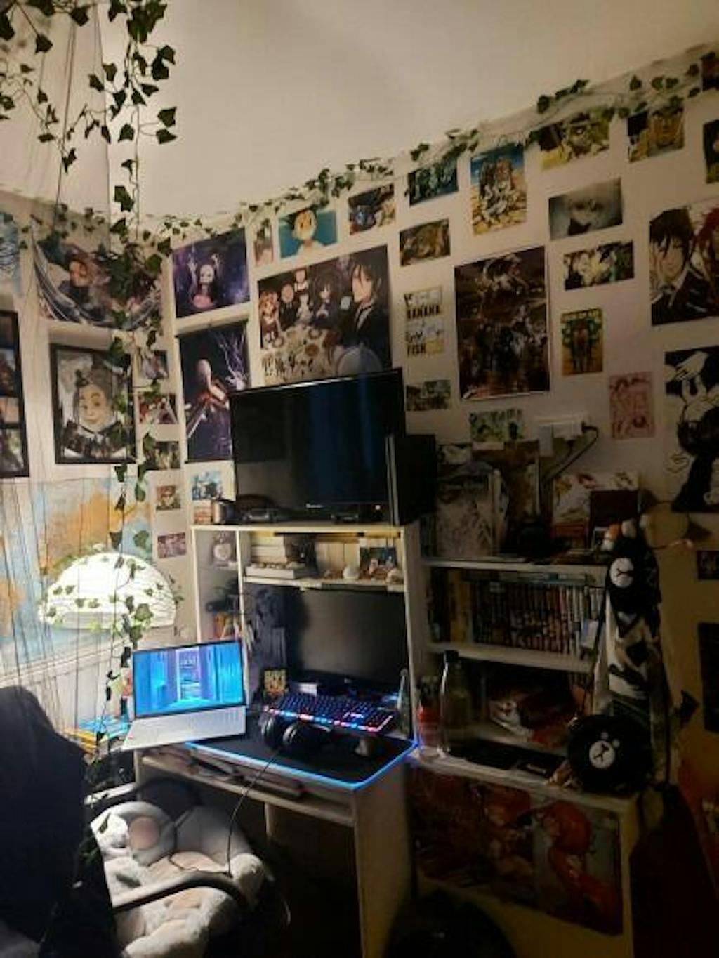 Artificial Vines Pack: Ivy, Grape Vines 12 set | Aesthetic Room Wall ...