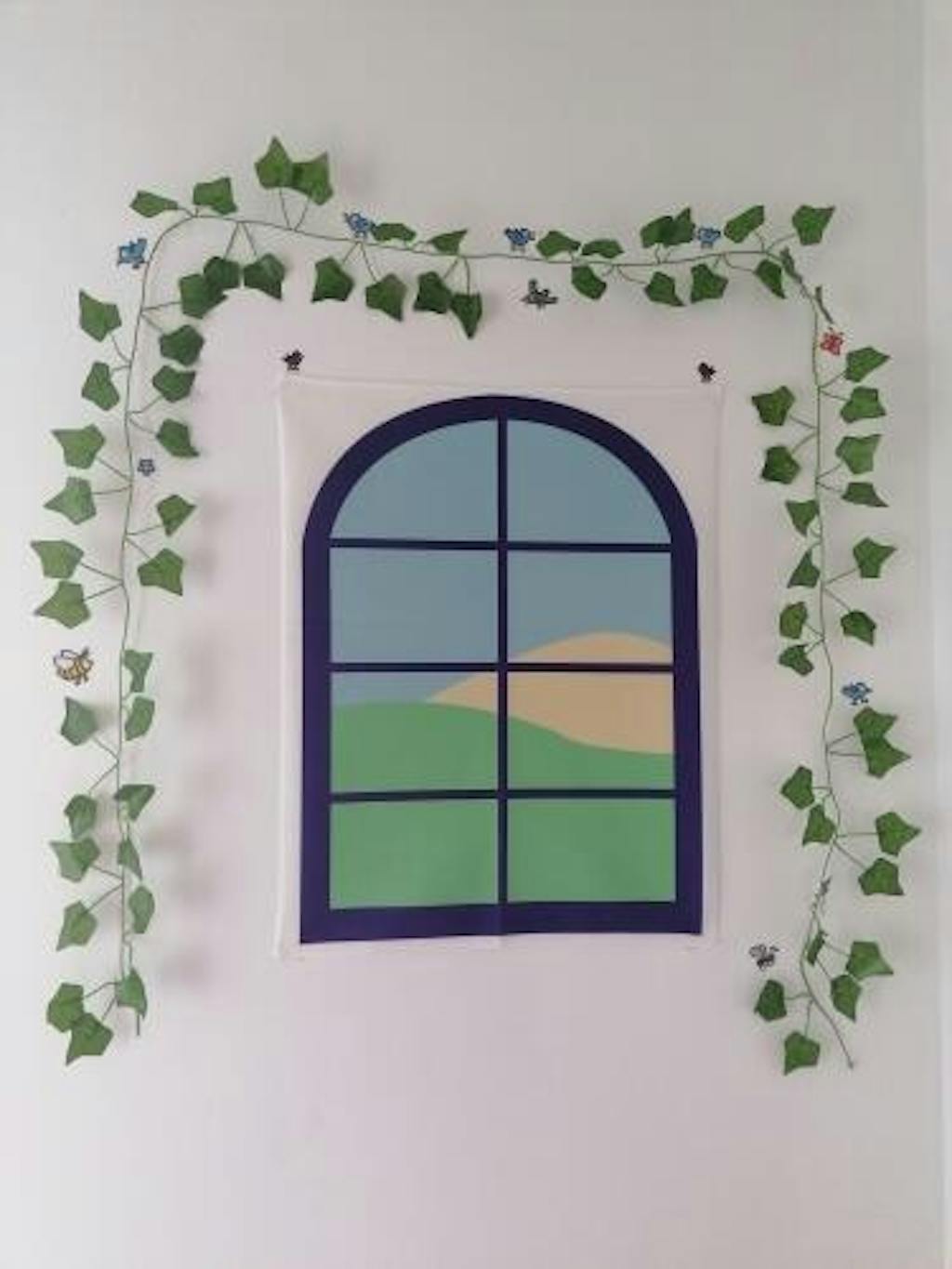 Cute Fake Window Tapestry | roomtery