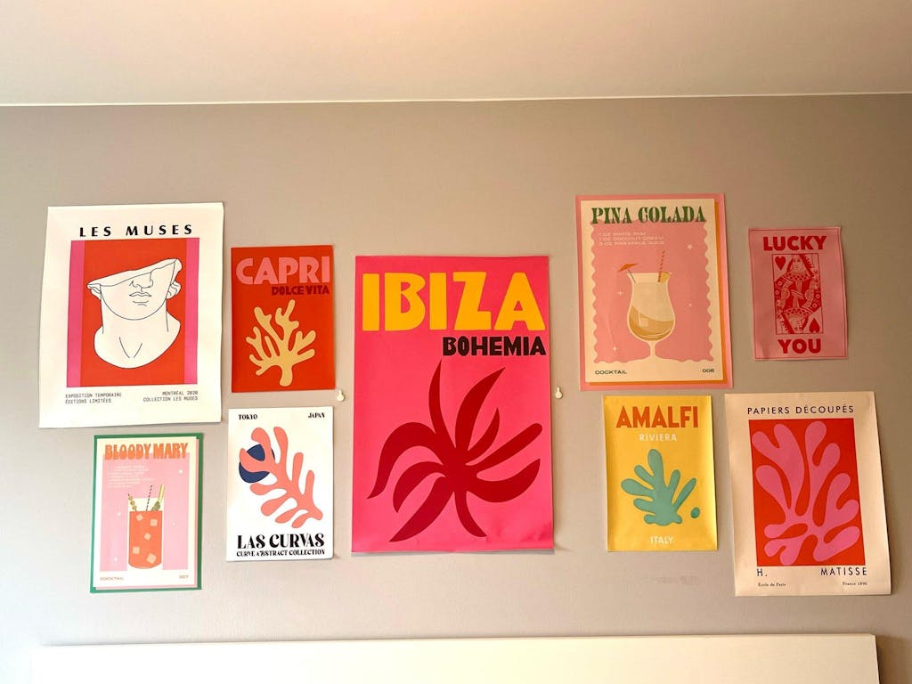 Preppy Cities Bright Canvas Posters - Shop Online on roomtery