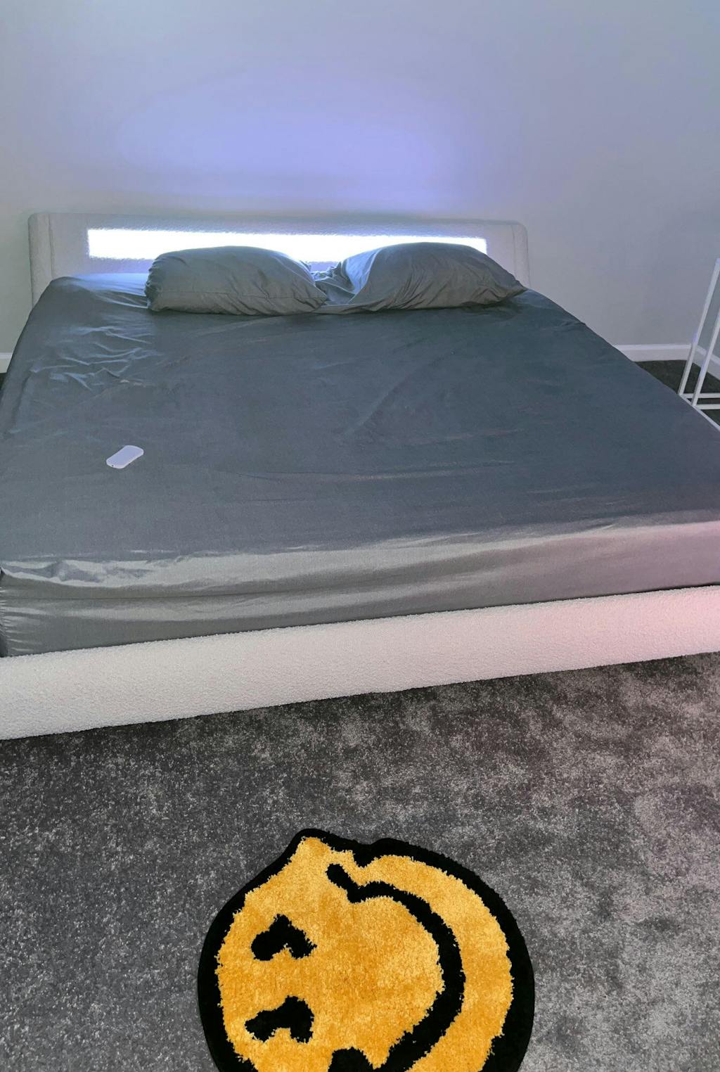 Melted Smiley Fluffy Rug - Shop Online on roomtery