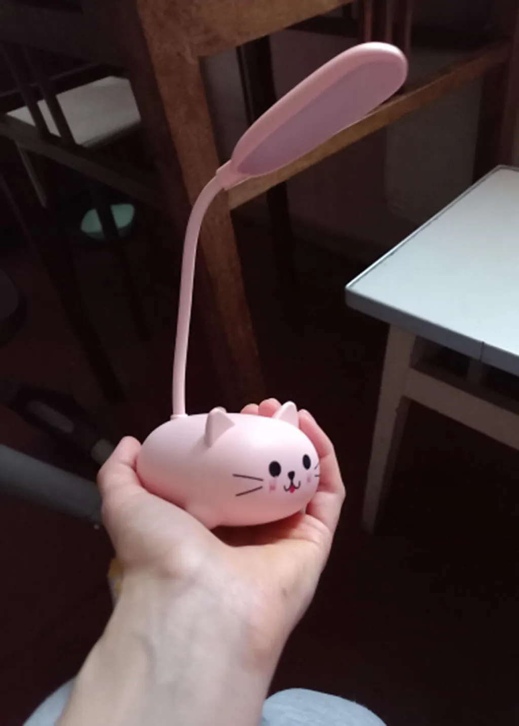 Kawaii Cat Mini Table Lamp - Shop Online on roomtery