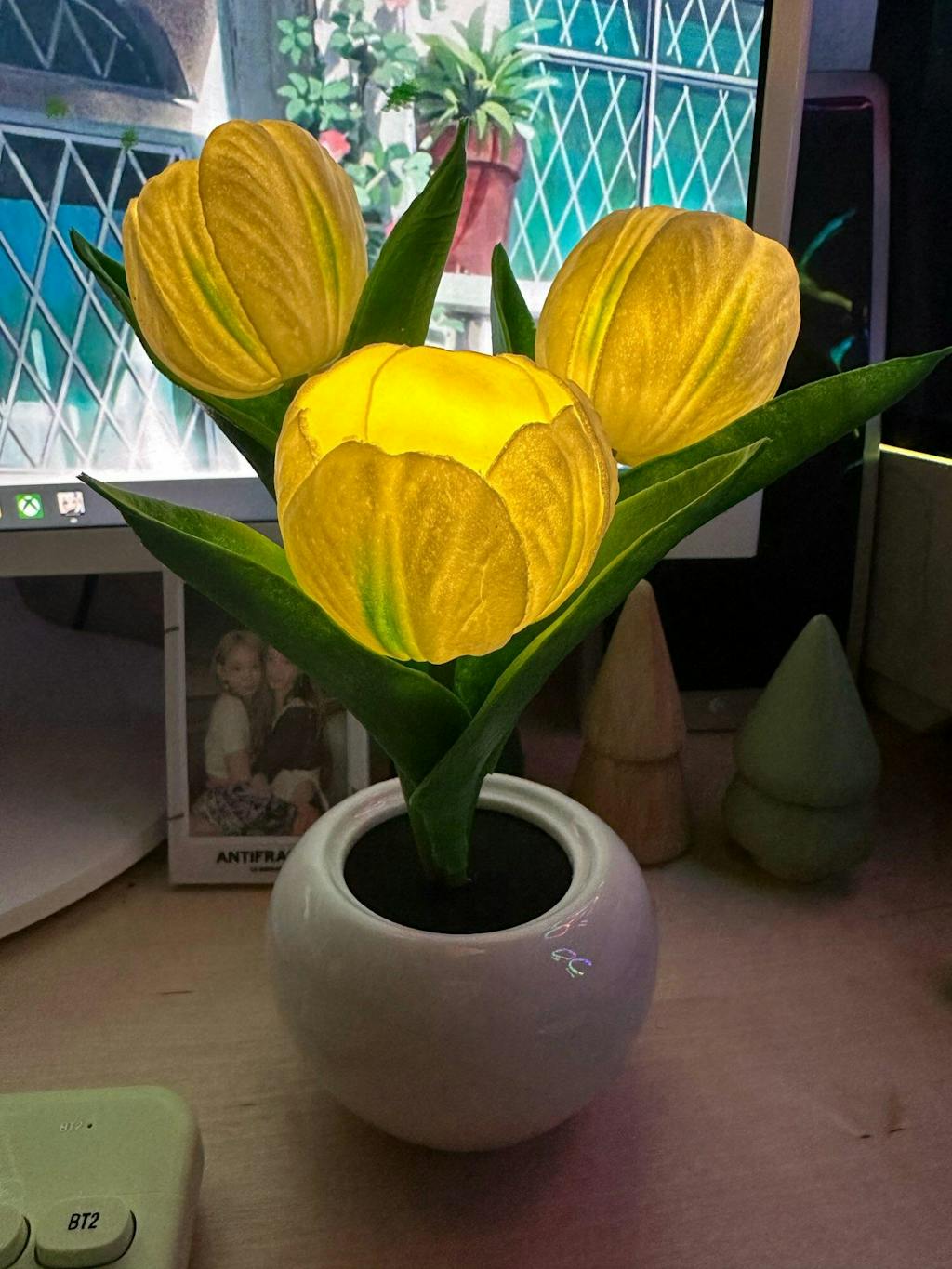 Mini Potted Tulip LED Night Light - Shop Online on roomtery