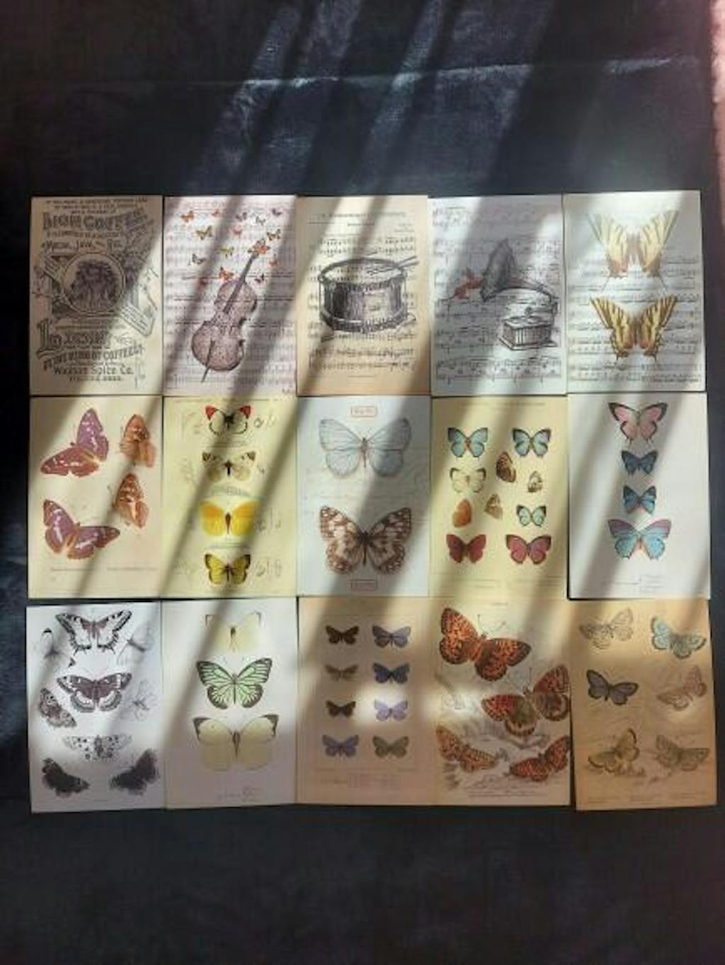 Cottagecore Butterflies Wall Collage Postcards - Shop Online on roomtery