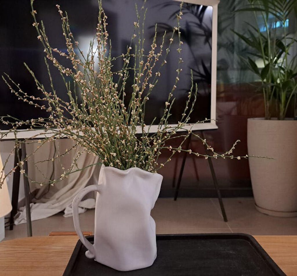 Crumpled Mug Ceramic Vase - Shop Online on roomtery