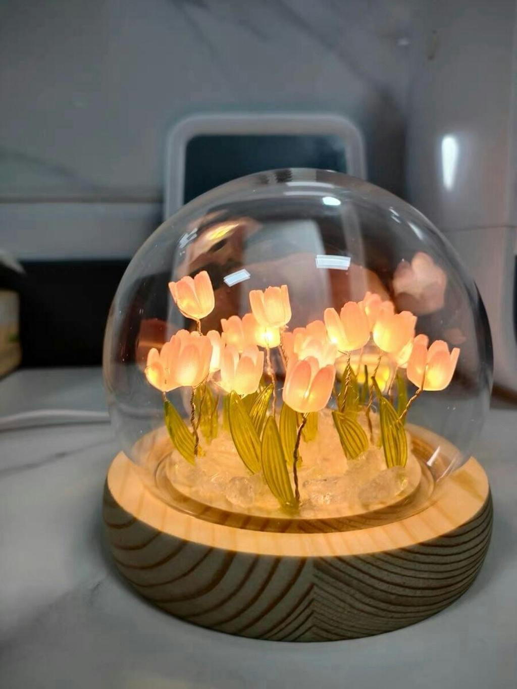 DIY Mini Tulip Flower Night Lights - Shop Online on roomtery