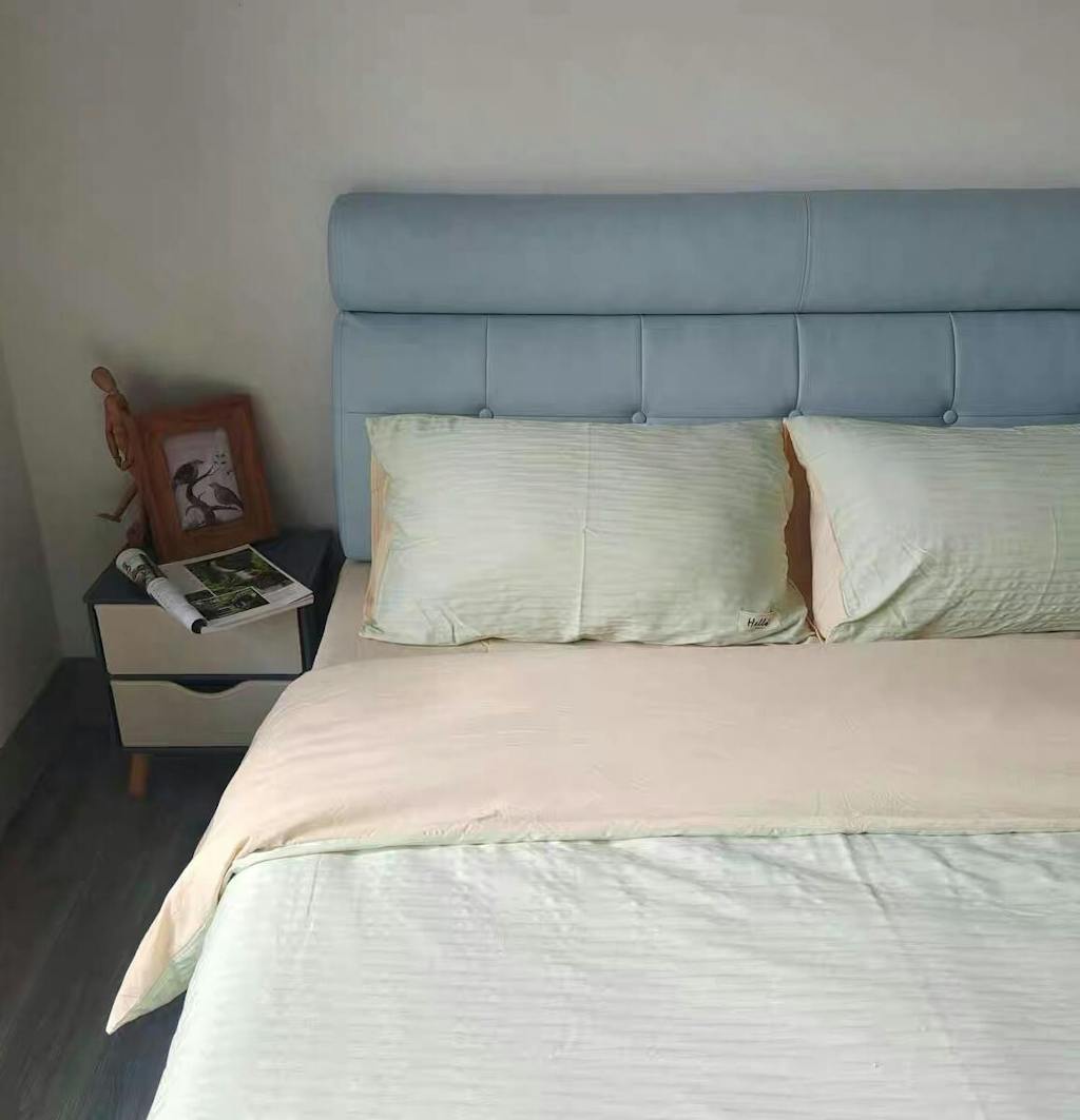 Seersucker Fabric Bedding Set | Aesthetic Bedding - roomtery