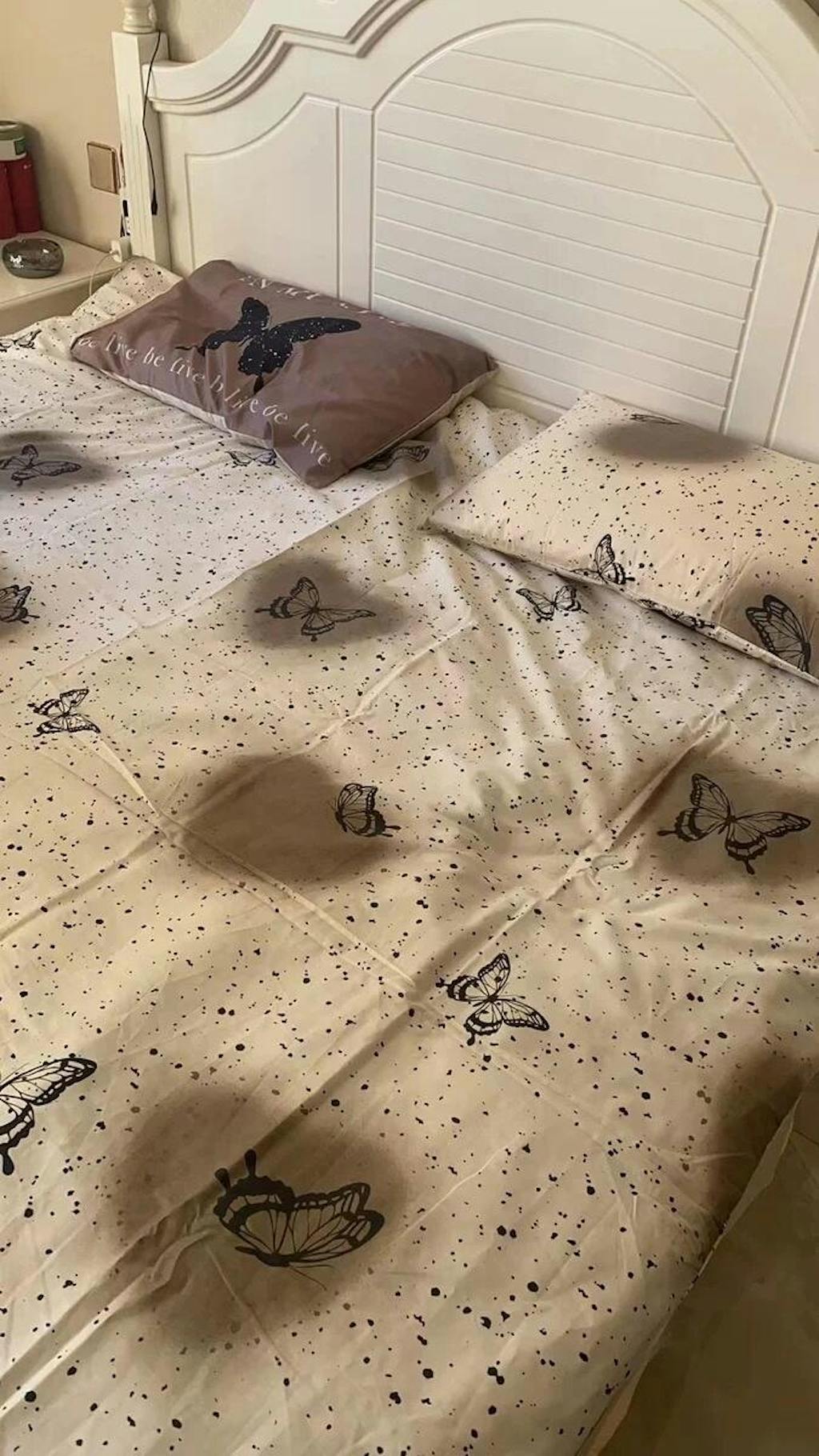 Vintage Butterflies Y2K Aesthetic Bedding Set - roomtery