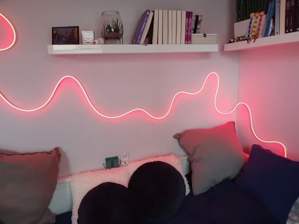 Squiggle Neon Rope Led Lights (RGBIC WS2811) - Shop Online on roomtery