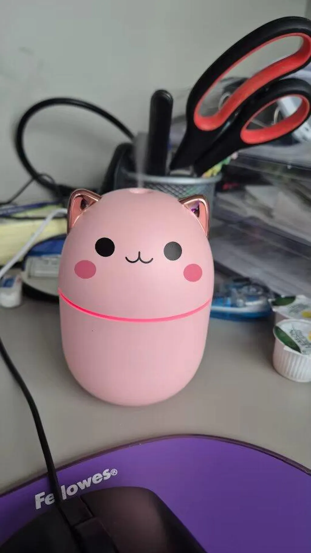 Kawaii Cat Mini Desktop Humidifier | Kawaii Aesthetic Room Desk Decor