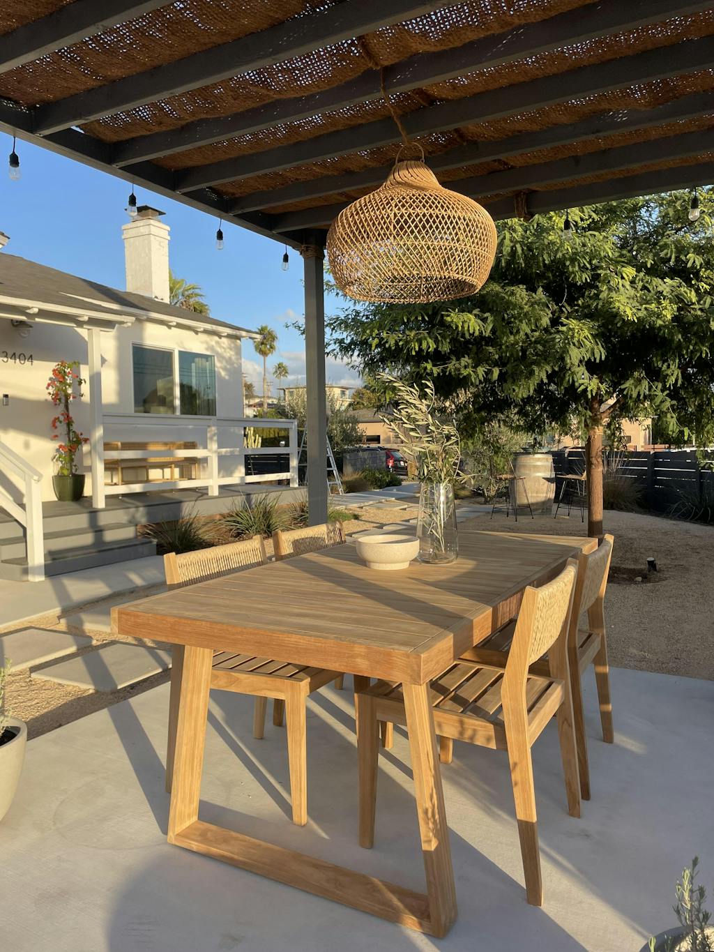 Outdoor Kloe Rattan Pendant Light