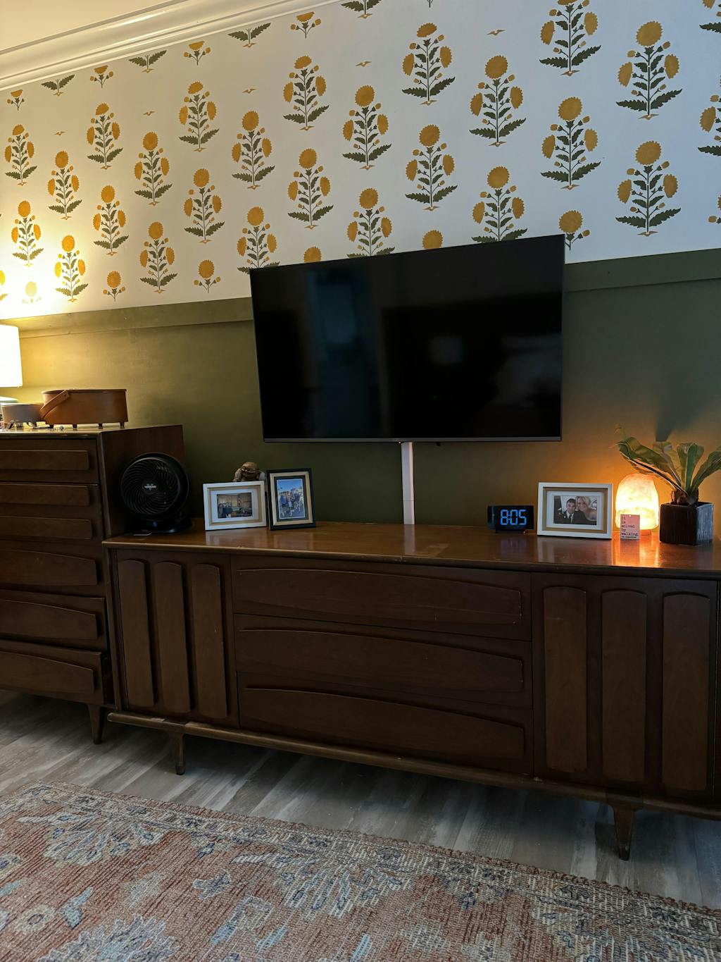 Amazing Floral Block Print Pattern Wall Stencil-Custom DIY Walls Decor