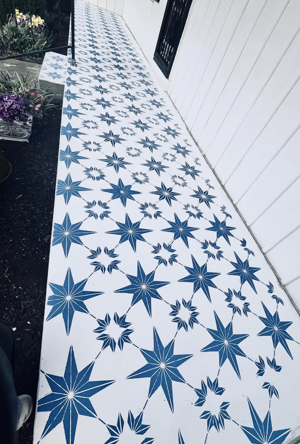 Star Tile Stencils for Painting Floors or DIY Kitchen Backsplash