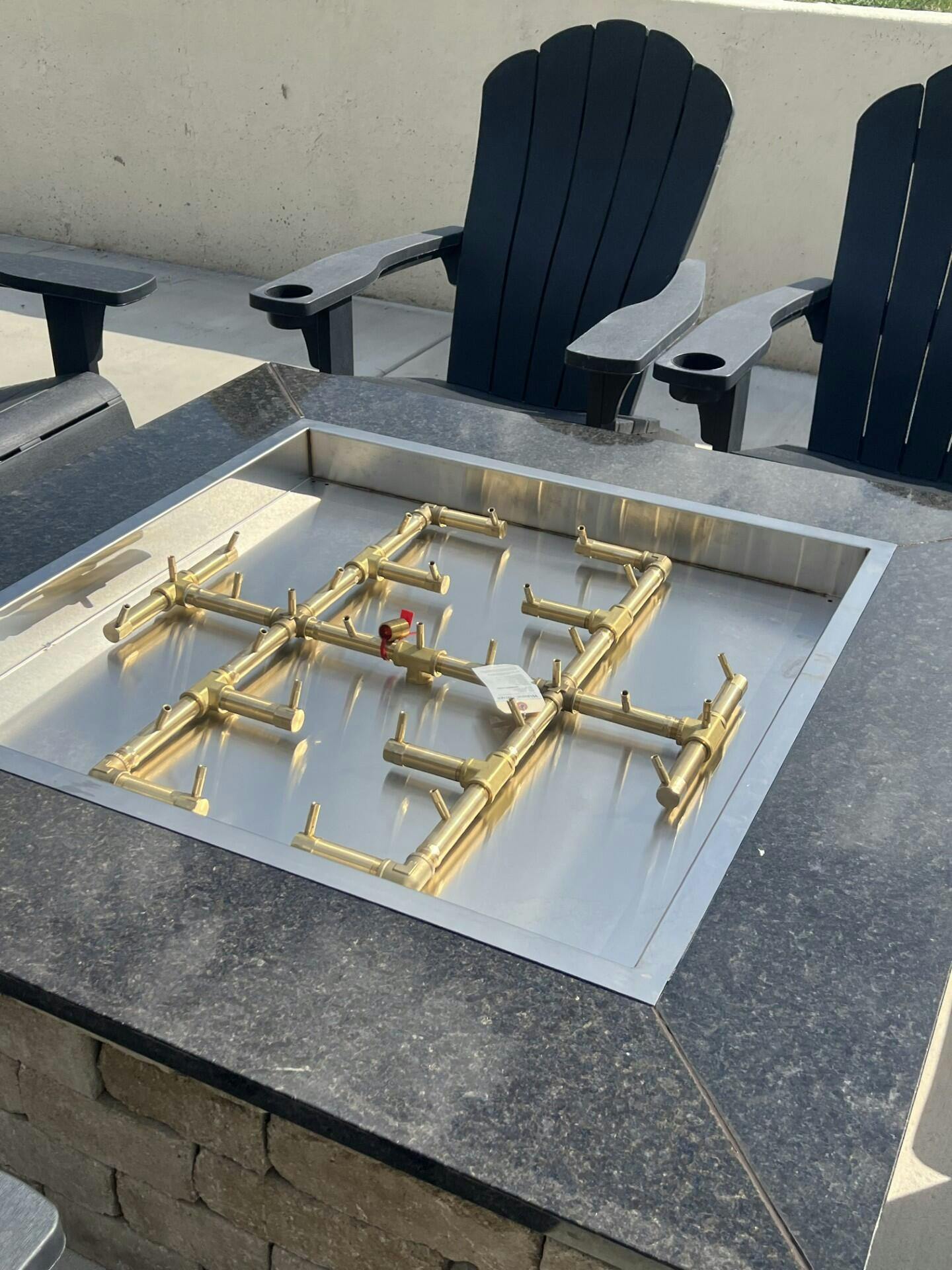 Warming Trends Crossfire CFBL Linear Brass Gas Fire Pit Burner – Royal ...