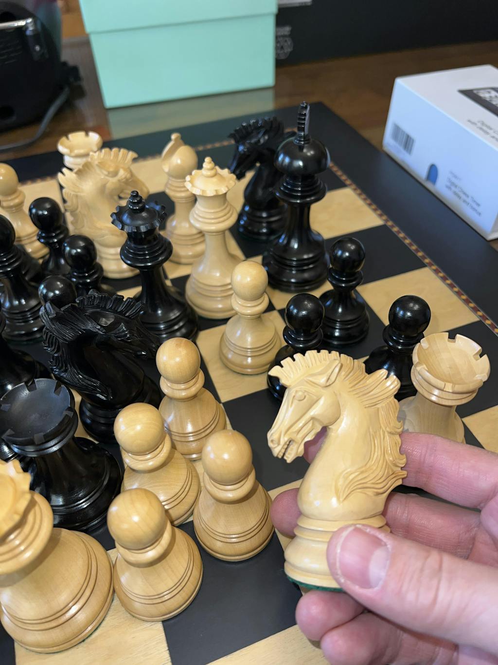 Alexandria Luxury Staunton Chess Pieces – Ebony Wood