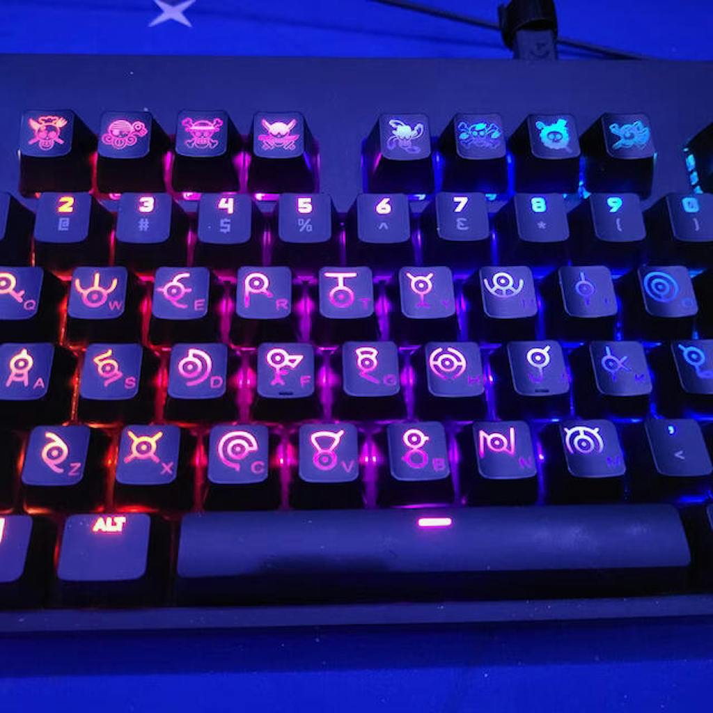 Pokemon Unown Keycap Set – RoyalKeycaps