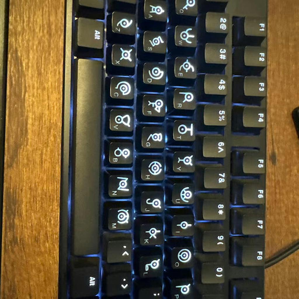 Pokemon Unown Keycap Set – RoyalKeycaps