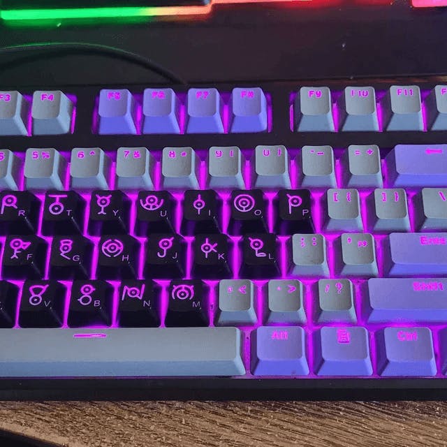 Pokemon Unown Keycap Set – RoyalKeycaps