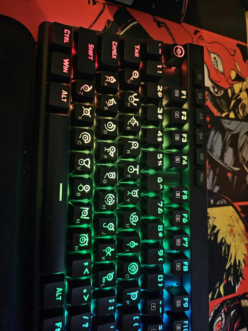 Pokemon Unown Keycap Set – RoyalKeycaps